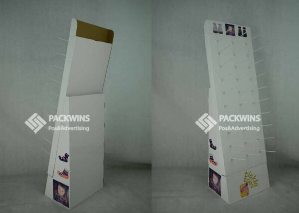 Factory Direct Kids Socks Freestanding Pegboard Display With Hooks ...