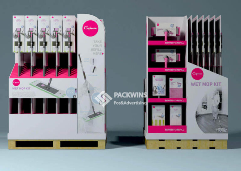 Mop Kit Retail Pallet Displays – Point of Purchase Display, Corrugated ...