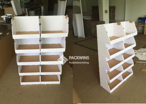 POS Corrugated Stacker Display for Garments – Point of Purchase Display ...